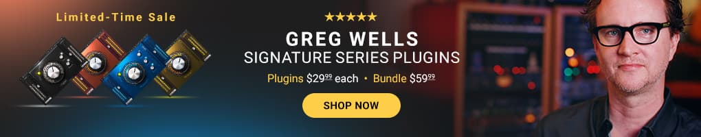 Waves - Greg Wells Signature 시리즈 플러그인 최대 85% 할인 - 미디톡