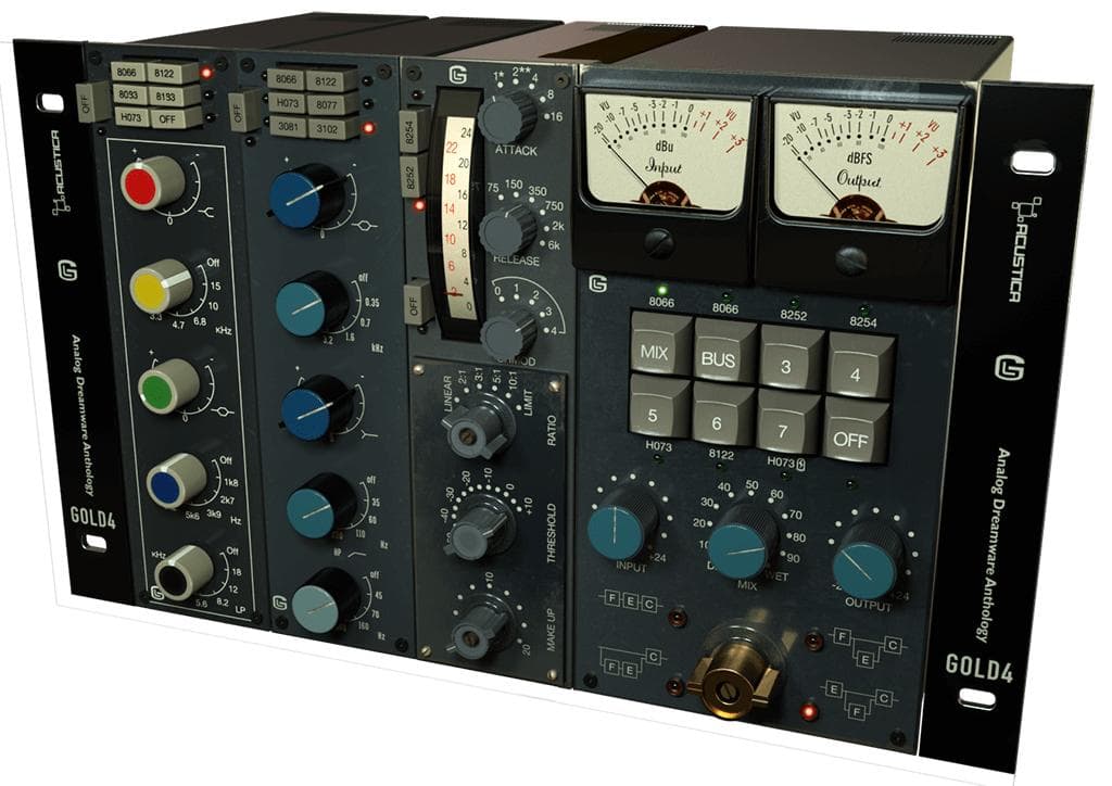 Acustica Audio - Gold 4 - British Console 플러그인 - 미디톡