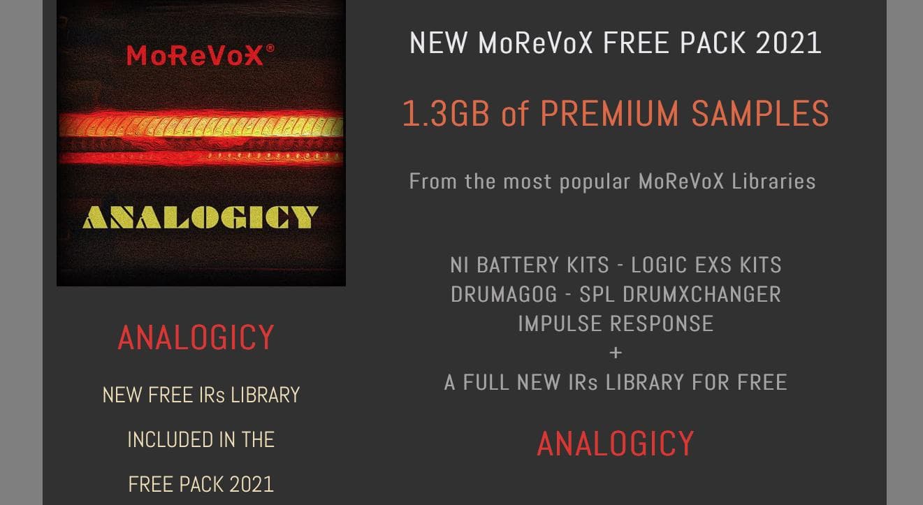 MoReVoX - Free Pack 2021 - 무료 샘플팩 - 미디톡