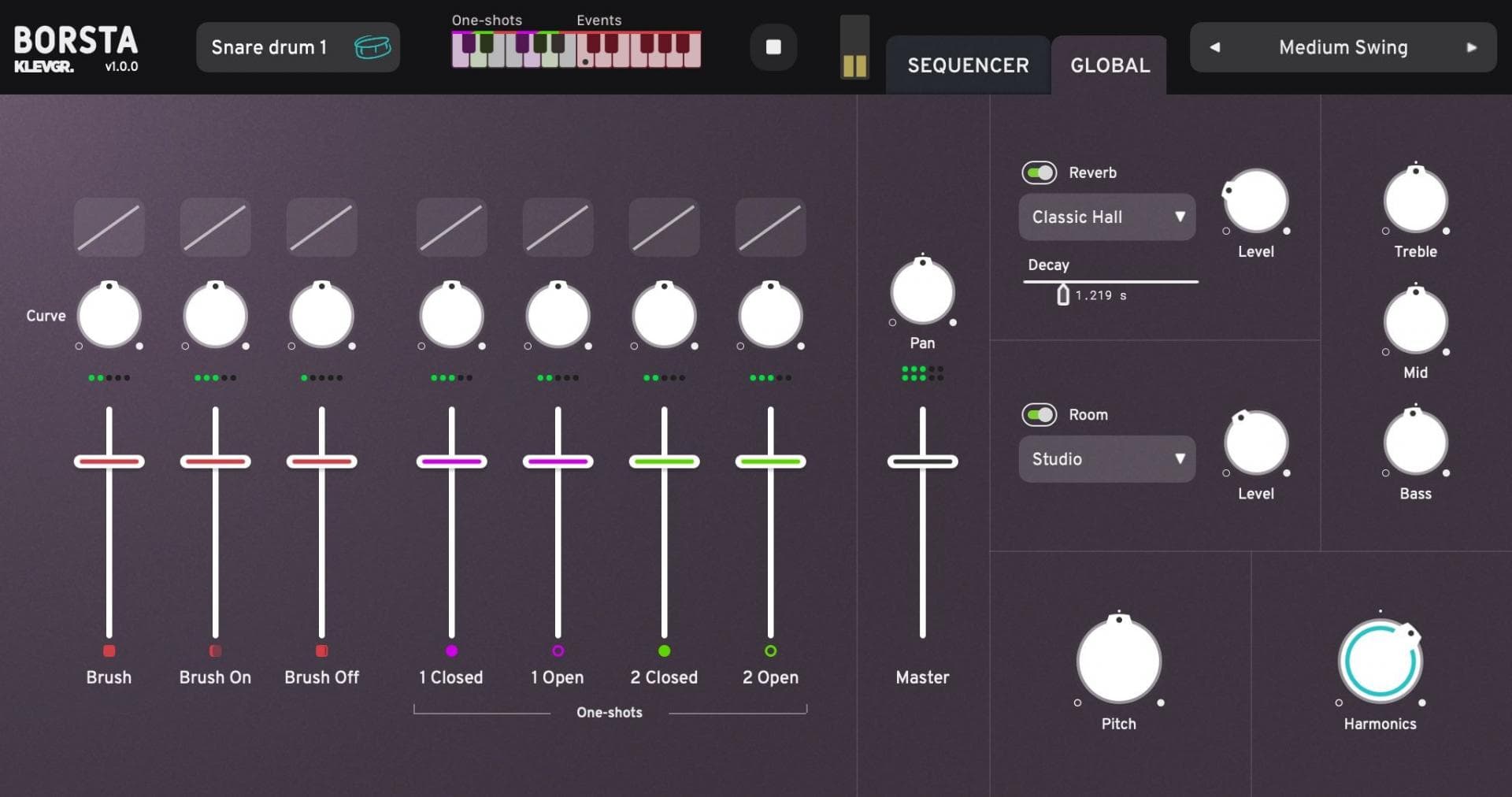 Klevgränd - Borsta - 브러싱 지원 드럼/퍼쿠션 가상악기 - 미디톡