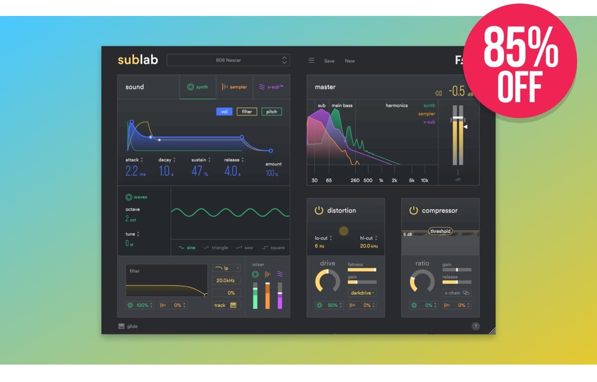 Plugin Boutique - FAW SubLab 85% 할인 ($10) - 미디톡