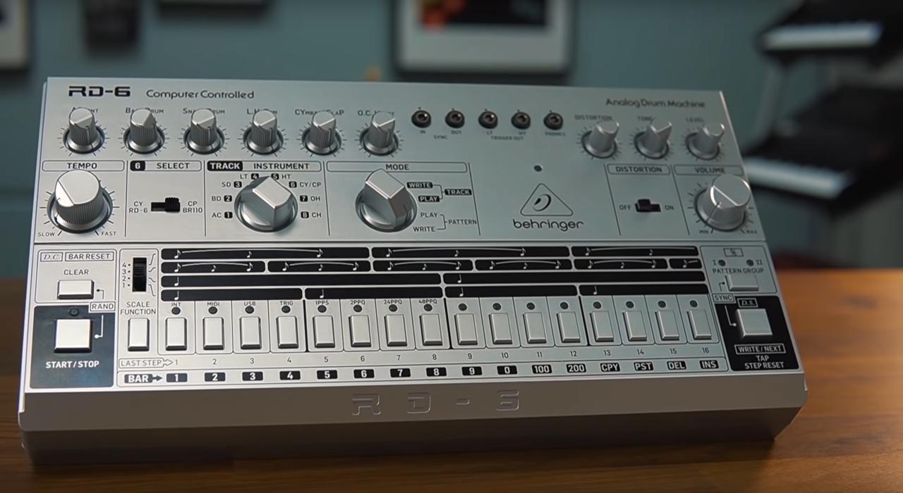 Behringer - RD-6 - 아날로그 드럼 머신 - 미디톡